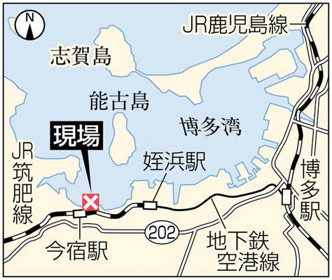 殺人現場の地図 「一緒に死ぬつもりだった」殺人容疑で逮捕の高校生 福岡市西区海岸殺人 写真・画像 2 2 ｜【西日本新聞me】