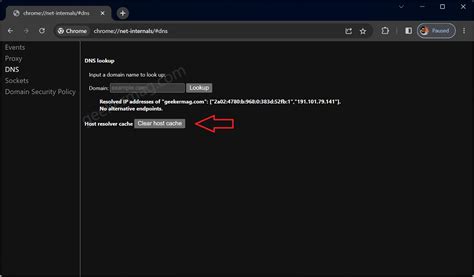 How To Clear Host Cache In Chrome DNS Cache