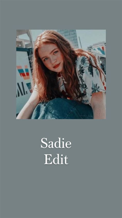 Sadie Edit Sadie Sadie Sink Movie Posters
