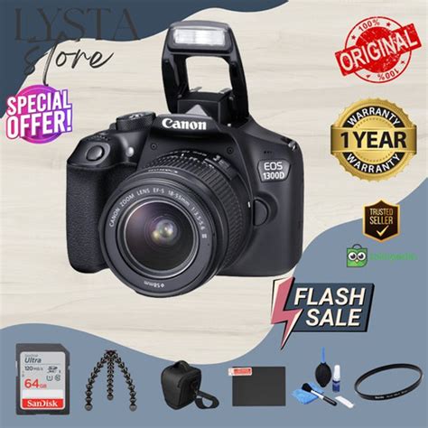 Jual CANON EOS 1300D KIT 18-55MM / CANON 1300D /1300D - Body Only ...