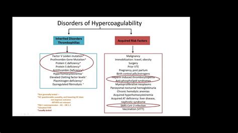 Hypercoagulable Disorders With Dr Cytryn 1 20 Youtube