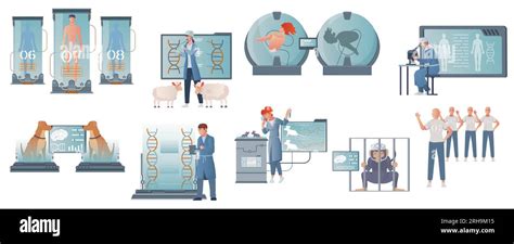 Cloning Genetics Set With Flat Isolated Compositions Of Chambers With