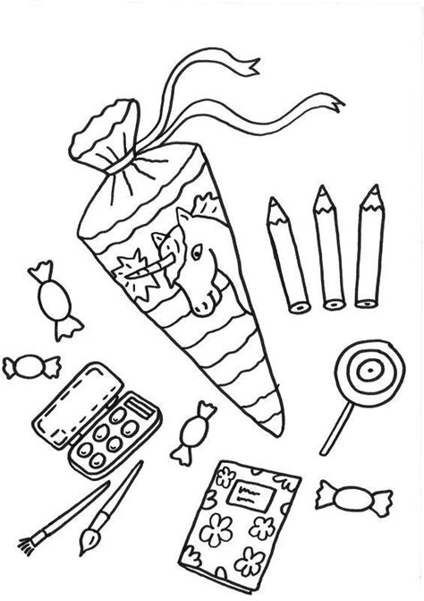 Ausmalbild 20 Schöne Malvorlagen Zur Einschulung Schulsachen Ausmalen Kostenlos Ausdrucken