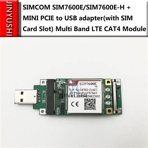 JINYUSHI สำหรบ SIMCOM SIM7600E SIM7600E H MINI PCIE USB อะแดปเตอร