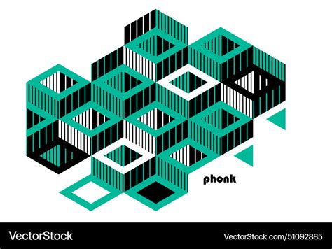 Isometric D Cubes Abstract Geometric Background Vector Image