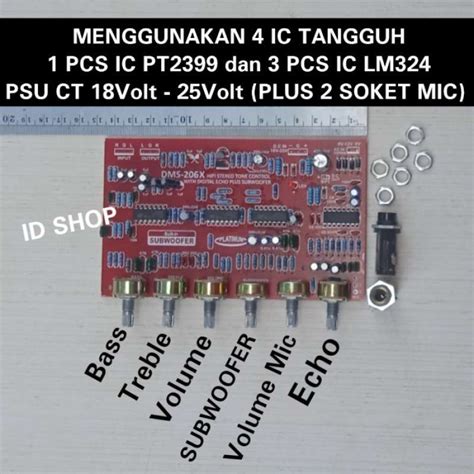 Promo Kit Tone Control Subwoofer Mic Digital Echo Socket Mic By Platinum Diskon Di Seller