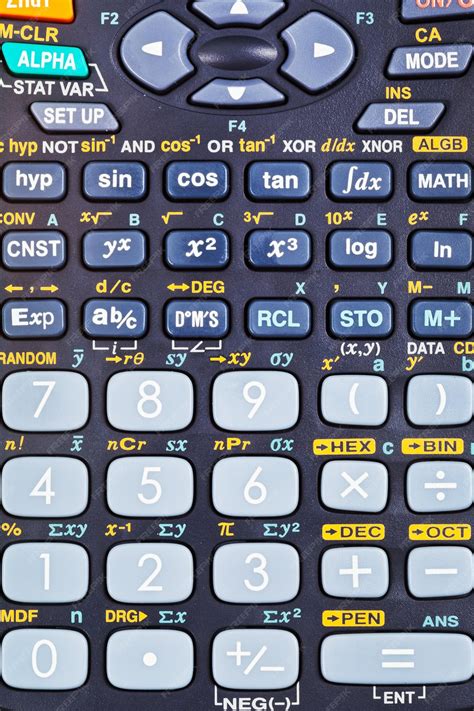 Premium Photo Scientific Calculator With Many Mathematical Functions