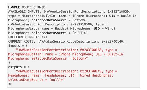 Issue With Avaudiosession Route In Apple Developer Forums