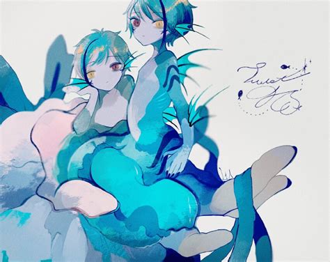 Li04r Floyd Leech Floyd Leech Eel Jade Leech Jade Leech Eel Twisted Wonderland Highres