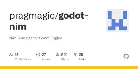 Github Pragmagic Godot Nim Nim Bindings For Godot Engine