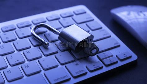 Computer Security Concept Unlocked Padlock On Laptop Keyboard Stock Image Image Of Computer