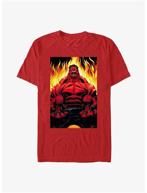 Hulk Red Hulk Fire T Shirt Red Hot Topic