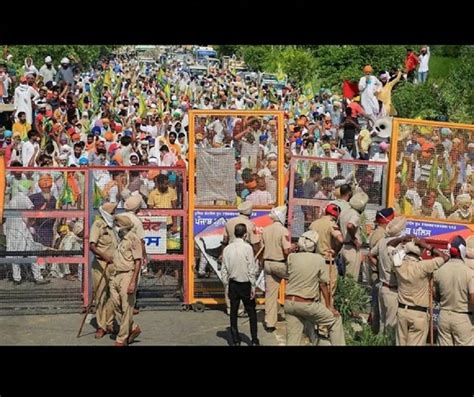 Farmers Protest Mobile Internet Suspension In 7 Haryana Districts