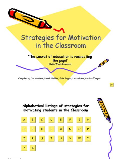 Strategies For Motivation Classroom Classroom Management