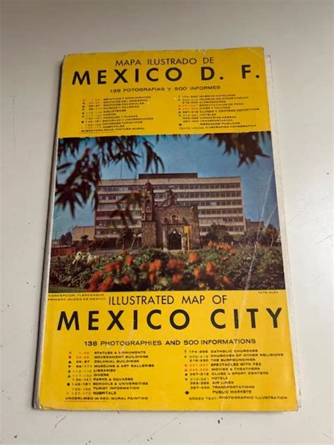 Mapa Ilustrado De Me Xico D F Illustrated Map Of Mexico City By