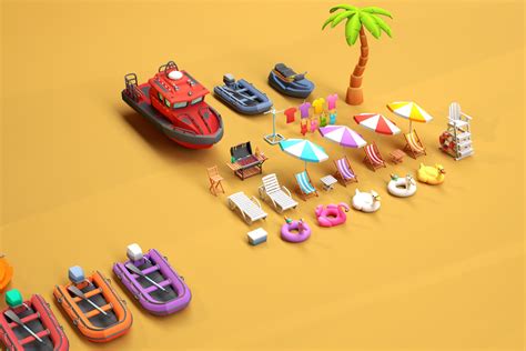 Stylized Beach Pack 2 3d Environments Unity Asset Store