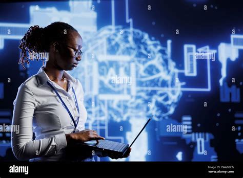 Tech Support Uses Laptop To Develop Artificial Intelligence Neural
