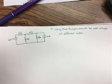 Solved Using NODE ANALYSIS Estimate The Node Voltages At Chegg