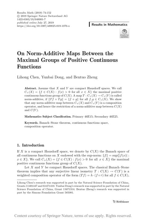 On Norm Additive Maps Between The Maximal Groups Of Positive Continuous