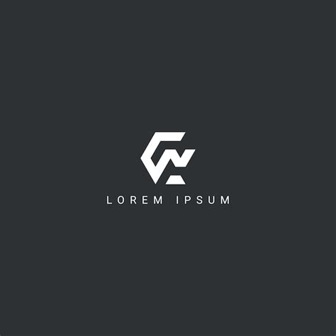 Premium Vector Abstract Cn Nc Letter Simple Style Logo Design Vector