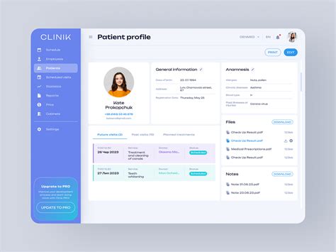 Patient Profile Dashboard Medical Web App In 2025 Web App Web App