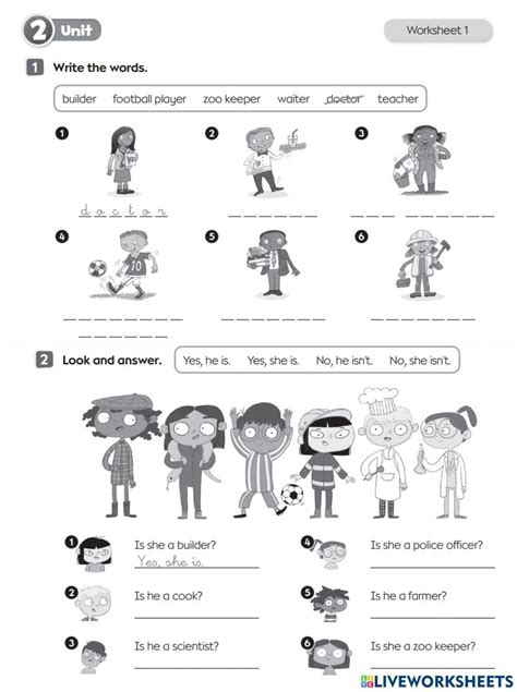 Bright Ideas 2 Test Unit 2 Worksheet Job Test The Unit English As A
