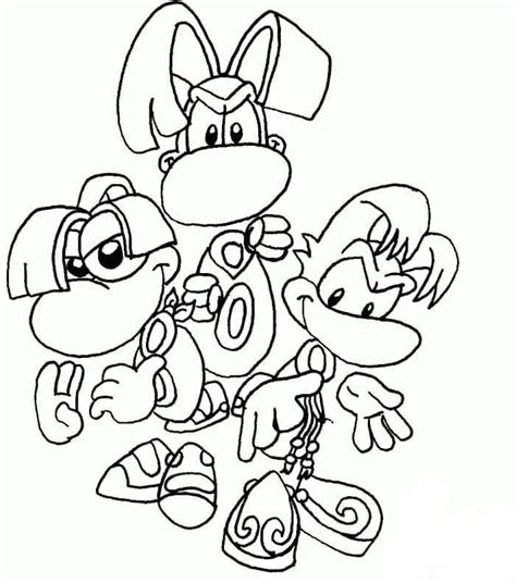 Rayman Coloring Page