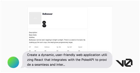 Create A Dynamic User Friendly Web Application Utilizing React That Integrates With The Pokeapi
