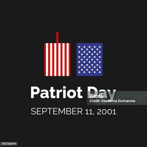 미국의 애국자의 날 2001년 9월 11일 우리는 결코 잊지 않을 것입니다 배경 배너 카드 텍스트 비문이 있는 포스터를 위한 템플릿입니다 벡터 그림 11에 대한 스톡 벡터