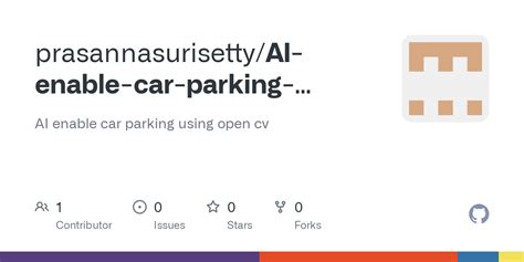 Github Prasannasurisetty Ai Enable Car Parking Using Open Cv Ai