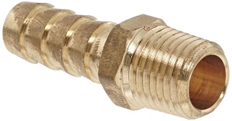 Anderson Metals 57001 Brass Hose Fitting Adapter 38″ Barb X 14″ Npt