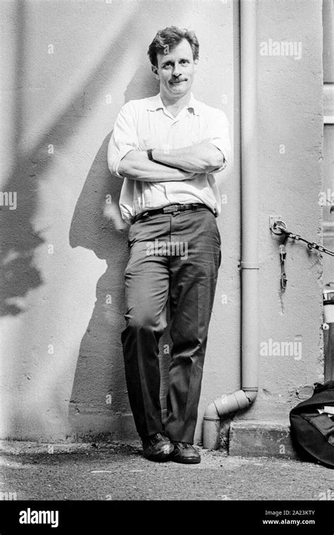 Edmund White American Author Photographed In London July 1983 Stock