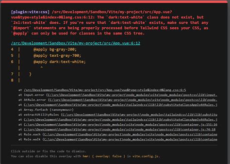 Dark Mode Not Working In Applied Styles Issue Tailwindlabs