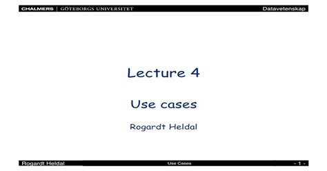 pdf lecture 4 uml sequence diagrams write