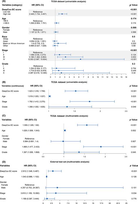 Forest Plot For Univariate And Multivariate Cox Regression Analysis Of Download Scientific