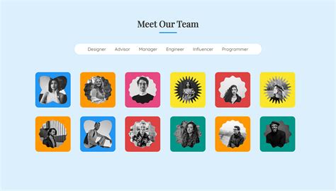 Team Layout With Animation Behance