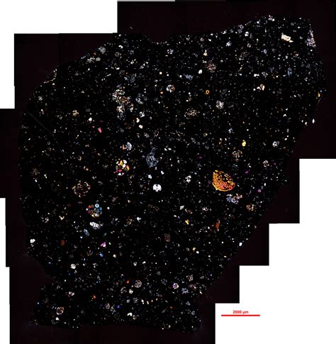 Beautiful Peridotite Thin Section In Cpl Geology