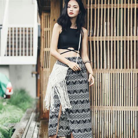 Traditional Thailand Clothing Sarong Skirt Fashion Summer Holiday