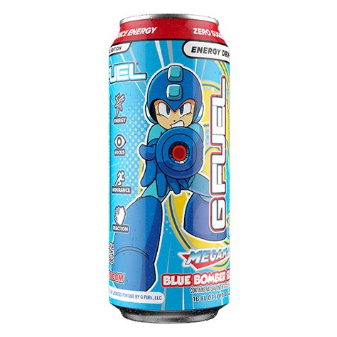 G Fuel Blue Bomber Slushee 16 Oz Carbonated Energy Drink
