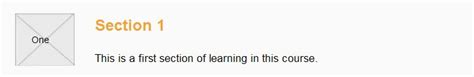 Course Element Section Heading MoodleDocs