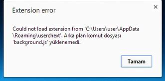 Çözüldü Google Chrome Extension Error Hatası Sistem ve Ağ Uzmanlığı Adem OCUT