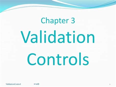 validation controls in asp ppt