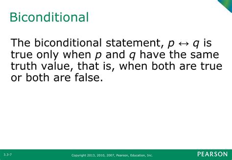 Ppt Section 33 Truth Tables For The Conditional And Biconditional