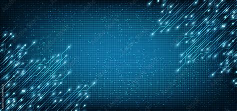 Speed Light Electronic Circuit Microchip Technology Backgroundhi Tech Digital And Future