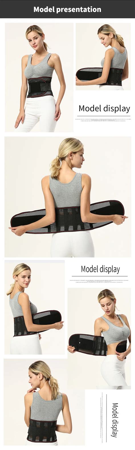 Customization Waistband Gym Product Waist Trainer Lumbar Belt Back