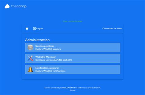 LemonLDAP NG Screenshots