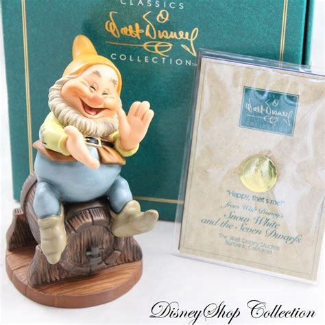 Figurine WDCC Joyeux DISNEY Blanche Neige Et Les Nains Happy Th