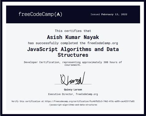 Asish Kumar Nayak On Linkedin Javascript Datastructuresandalgorithms Freecodecamp