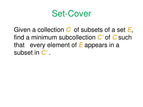PPT Lecture 27 Set Cover LP Relaxation PowerPoint Presentation ID