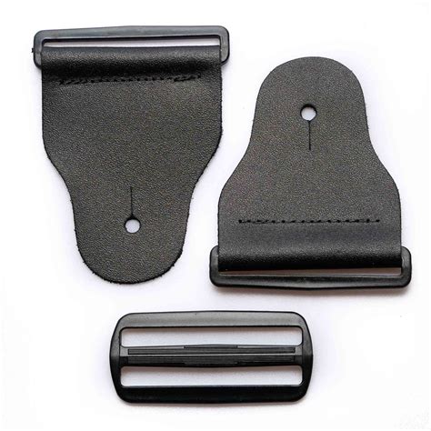 3 Inch Leather Guitar Strap Kit Polyacetal Hardware Tapered End